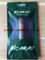 China Black Green Printed Five Cigar Humidor Bags for sale