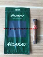 China Black Green Printed Five Cigar Humidor Bags for sale