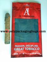 China Transparent Window 3 Side Seal 0.08mm Cigar Humidor Bags for sale