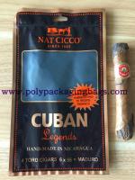 China Gravure Printing Custom LDPE Cigar Humidor Bags for sale