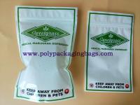 China PE Laminated Clear Zipper Plastic Stand Up Pouch With Tear Notch for sale