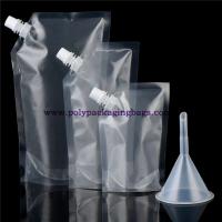 China Custom Clear Plastic Liquid Drinking Stand Up Pouch With Spout for sale
