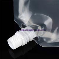 China Custom Clear Plastic Liquid Drinking Stand Up Pouch With Spout for sale