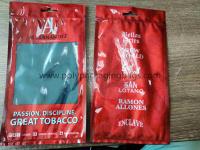 China Travel cigar moisturizing bag with moisturizing and humidifying system with red printing for sale