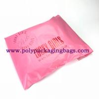 China Pink Opaque 0.14mm Self Adhesive Plastic Bags For Shipping Mailing for sale