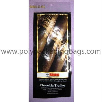 China OPP Laminated 5 Cigar Packaging Bag Customized Logo for sale