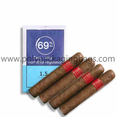 China PE Laminated Zipper Resealable Cigar Humidor Bags for sale