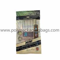 China Printed Resealable Aluminum Foil Cigar Wrap Bag With Zipper for sale