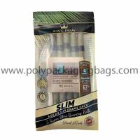 China Printed Resealable Aluminum Foil Cigar Wrap Bag With Zipper for sale