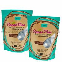 China Kraft Paper Stand Up Pouches Foil Aluminum Resealable Ziplock Food Packaging With Clear Window for sale