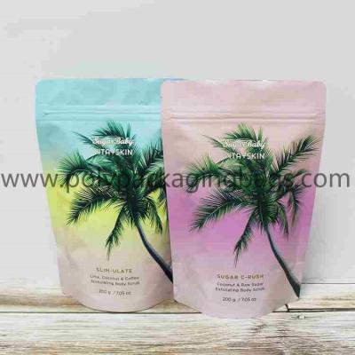 China Plastic Self Standing Resealable Bath Salt Packaging Bag for sale