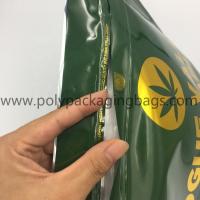 China 20mic Resealable Mylar Stand Up Pouch With Custom Label for sale