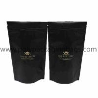China Black Ziplock Aluminum Foil Packaging Poly Bags for sale