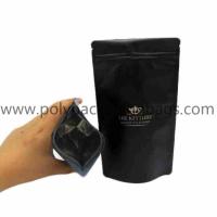 China Black Ziplock Aluminum Foil Packaging Poly Bags for sale