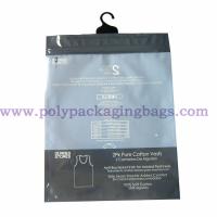 China 60 Mircon OPP PET Poly Hanger Bag With Plastic Hook for sale
