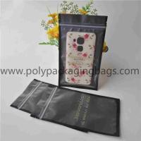 China OPP frosted composite zipper bag for mobile phone, charging cable. for sale