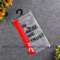 China EVA PVC Underwear Plastic Packaging Poly Bags With Hanger Hook for sale