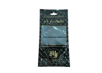 China 10 Colors Resealable Ziplock 4 Cigar Humidor Bags for sale