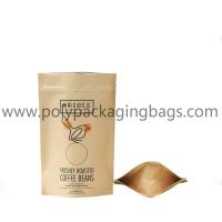 China Customized supplier recyclable tea flat bottom kraft ziplock bag for sale