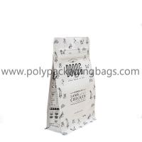 China Customized supplier recyclable tea flat bottom kraft ziplock bag for sale