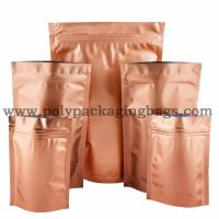 China Biodegradable 90 Micron Aluminium Foil Ziplock Bags for sale