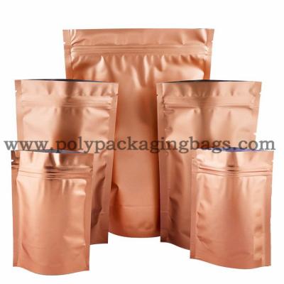 China Biodegradable 90 Micron Aluminium Foil Ziplock Bags for sale