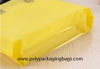 China Thickness 0.1mm Yellow PE Die Cutting Hand Bags for sale