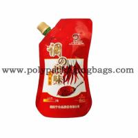 China 100mic Aluminum Plastic Foil Liquid Spout Bags Spouted Pouch Bags for sale