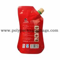 China 100mic Aluminum Plastic Foil Liquid Spout Bags Spouted Pouch Bags for sale