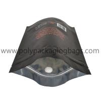 China Alumium foil plastic packaging stand up pouch ziplock bagsWith valve for sale