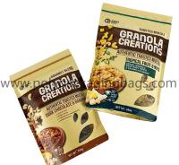 China Custom wholesale aluminium clear window stand up pouch kraft paper zipper packaging bags for sale