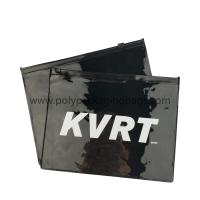 China CN custom printed PVC opeque black plastic clothing ziplock bag for sale