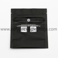 China New style black matte smell proof plastic mylar stand up pouch child resistant exit ziplock bag for sale