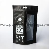 China Custom printed mylar ziplock bag with clear window for T-shirt packaging bag for sale