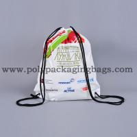 China Recycled Double Ropes Promotional Drawstring Backpacks for sale