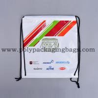 China Recycled Double Ropes Promotional Drawstring Backpacks for sale