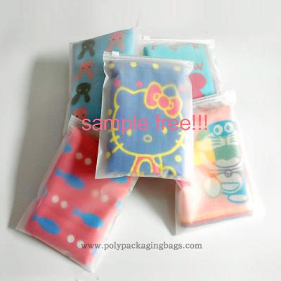 China Frosted Plastic Zip Lock Bags For Clothes for sale