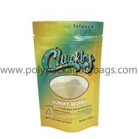 China Cookies Packaging Stand Up Foil Ziplock Bags With Window for sale