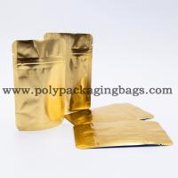 China Light Resistant Tea Storage Aluminium Foil Ziplock Pouches for sale