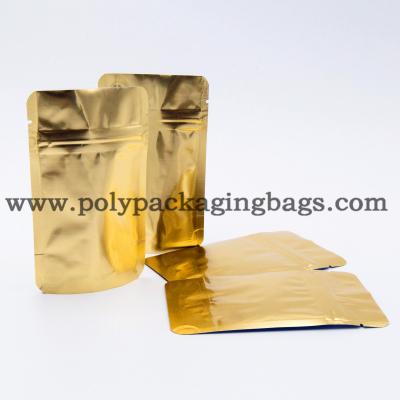 China Light Resistant Tea Storage Aluminium Foil Ziplock Pouches for sale