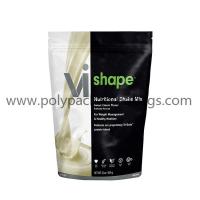 China Food Grade Plastic Miniature Ziplock Bags For Whey Protein Package for sale