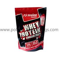 China Food Grade Plastic Miniature Ziplock Bags For Whey Protein Package for sale
