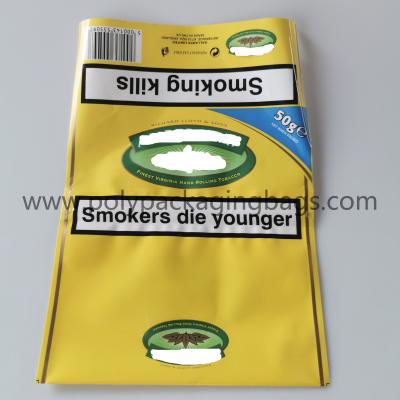 China Resealable Zip Lock Plastic Cigar Humidor Bags for sale