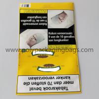 China Resealable Zip Lock Plastic Cigar Humidor Bags for sale
