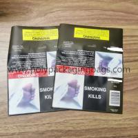 China Resealable Zip Lock Plastic Cigar Humidor Bags for sale