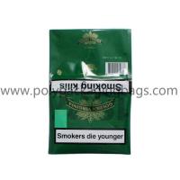 China Gravure Printing Resealable Plastic Cigar Ziplock Bags for sale