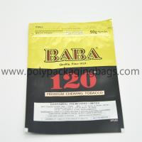 China Stand Up Ziplock Resealable 92mic Plastic Cigar Bags for sale