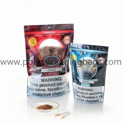 China Tobacco Packaging Ziplock Resealable Poly Bags for sale