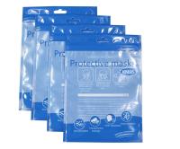 China Resealable Dust Proof Disposable Face Mask Foil Ziplock Bags for sale