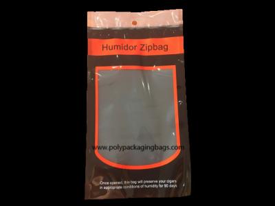 China 135×255mm Resealable Zipper Top Cigar Humidor Bags for sale